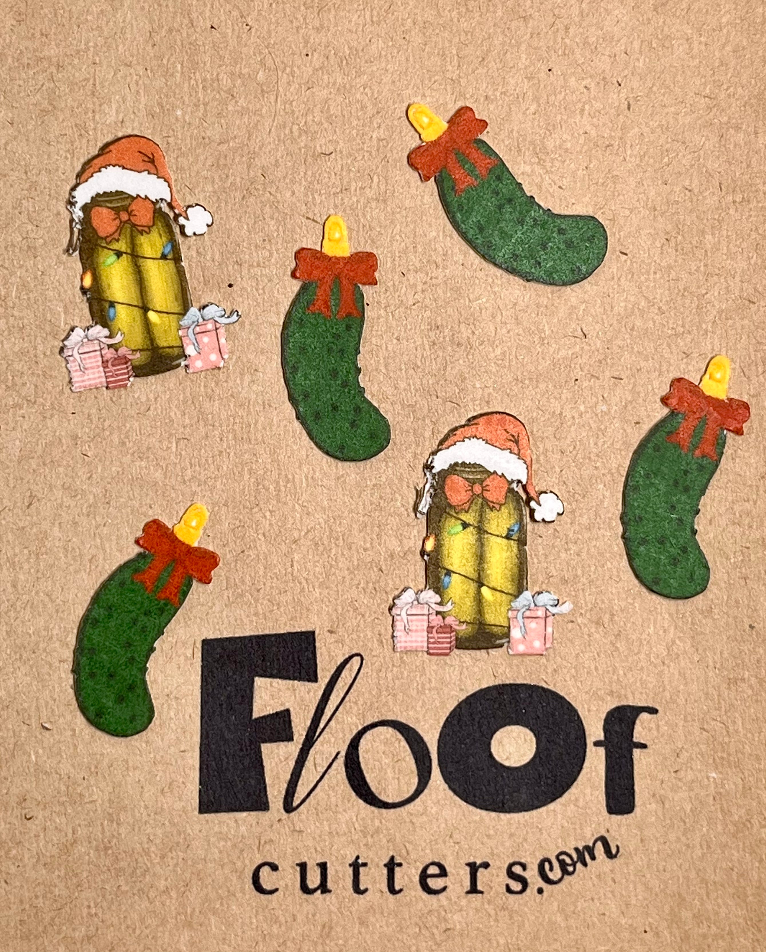 Christmas Pickle Edible Toppers – Floof Cutters